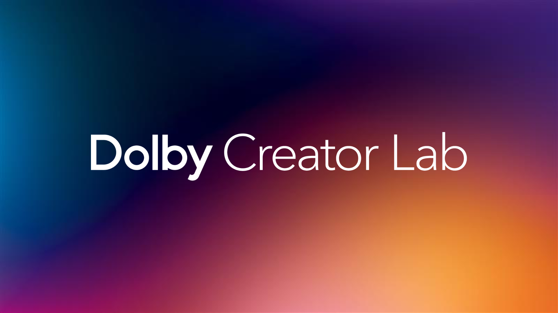 Discover the Dolby Creator Lab Grant and winning films - Dolby